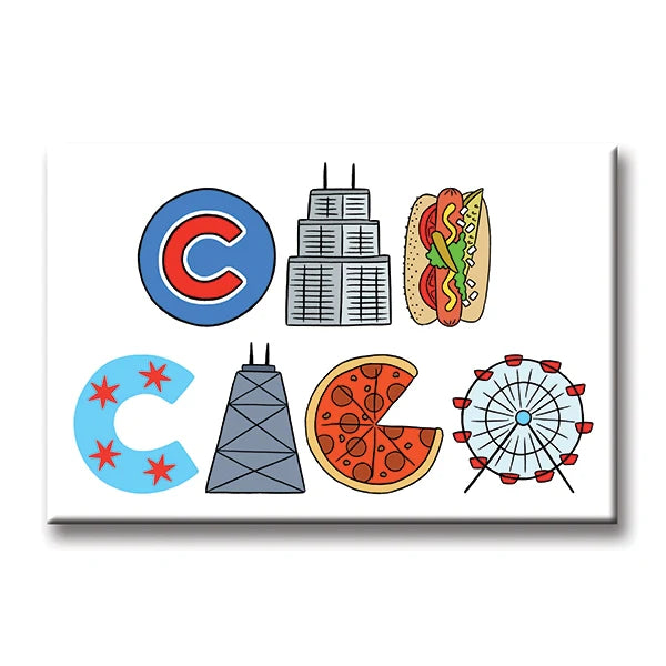 Chicago Icons Magnet – CAC Design Store