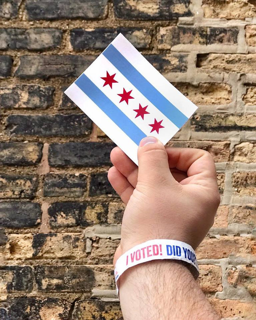 Chicago Flag Large Sticker – CAC Design Store
