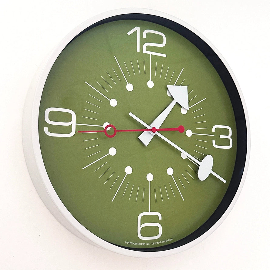 About Dot Time Wall Clock Green – CAC Design Store
