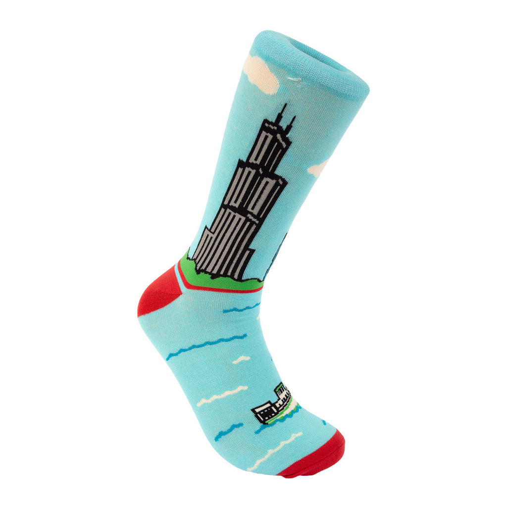 Chicago Skyline Dress Socks Lrg – CAC Design Store