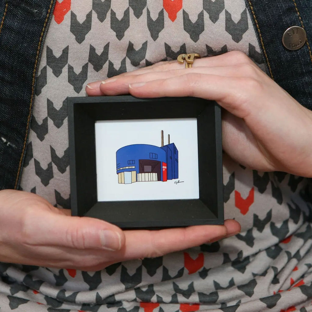 Soldier Field Framed Print - 3.375 x 4.125 Inches – CAC Design Store