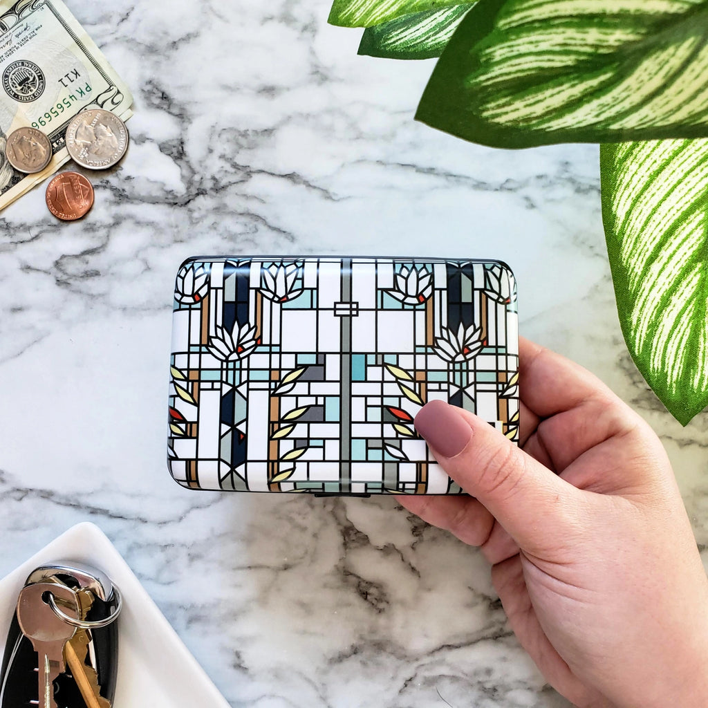 FLW Waterlilies Armored Wallet – CAC Design Store