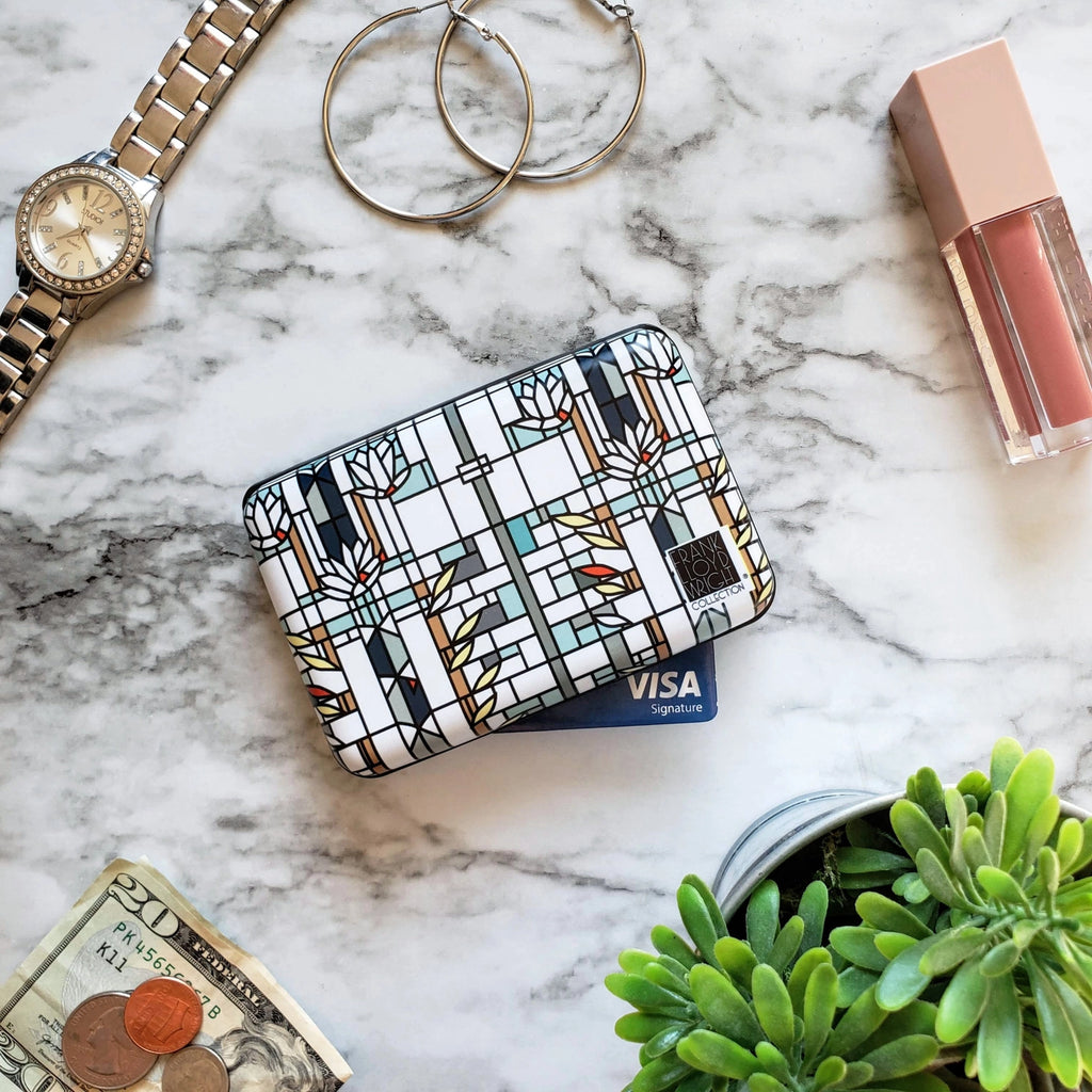 FLW Waterlilies Armored Wallet – CAC Design Store